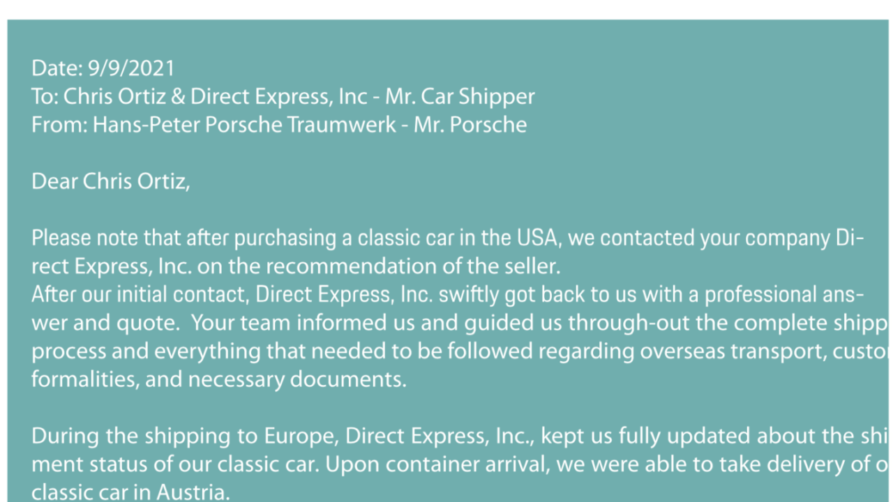 International Vehicle Shipping Service #1 | Direct Express Inc.